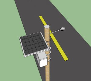 GEA Pilots Stand-Alone Solar-Powered Street Light – Guyana Energy Agency